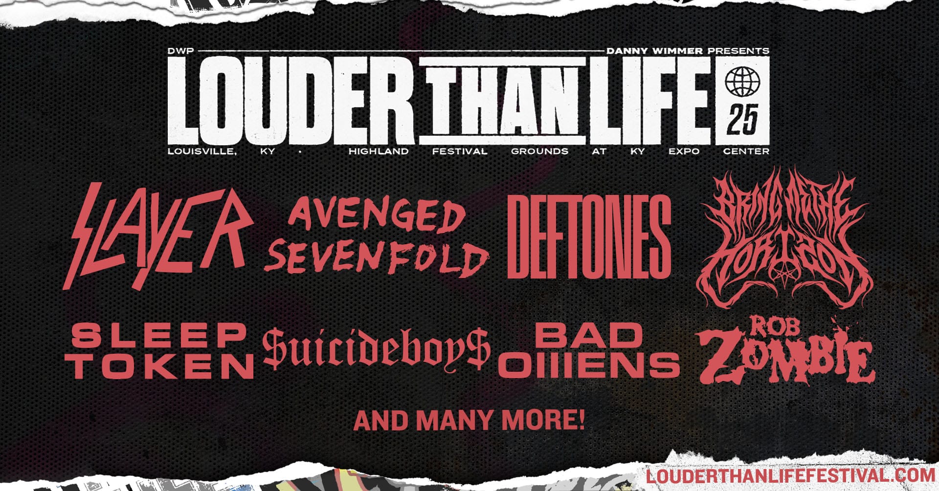 Rob Zombie, Evanescence, Deftones, and more to play 2025 Louder Than ...