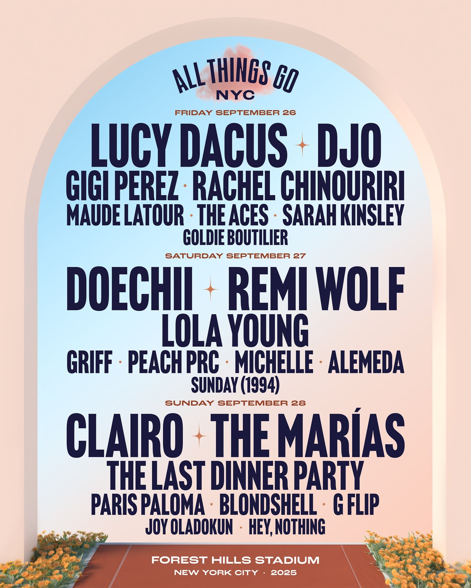 All Things Go NYC lineup announced - Clairo, Doechii, Lucy Dacus headline