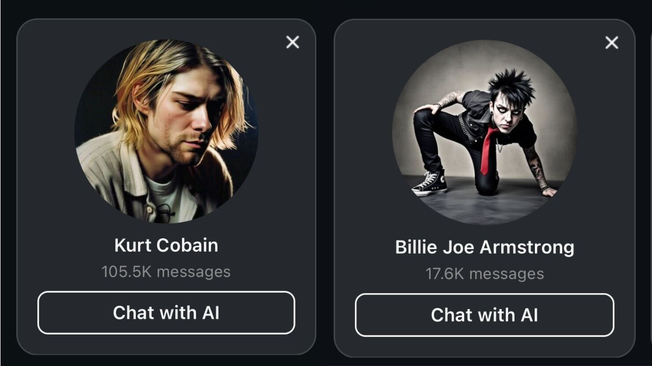 Kurt Cobain has an AI chatbot on Instagram... and it’s unsettling