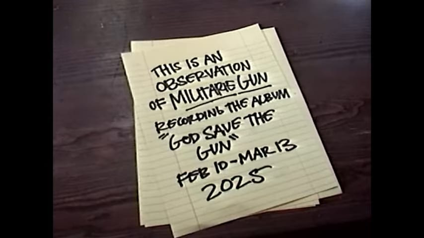 Militarie Gun share behind-the-scenes film 'The Goal Is Crying' ahead ...