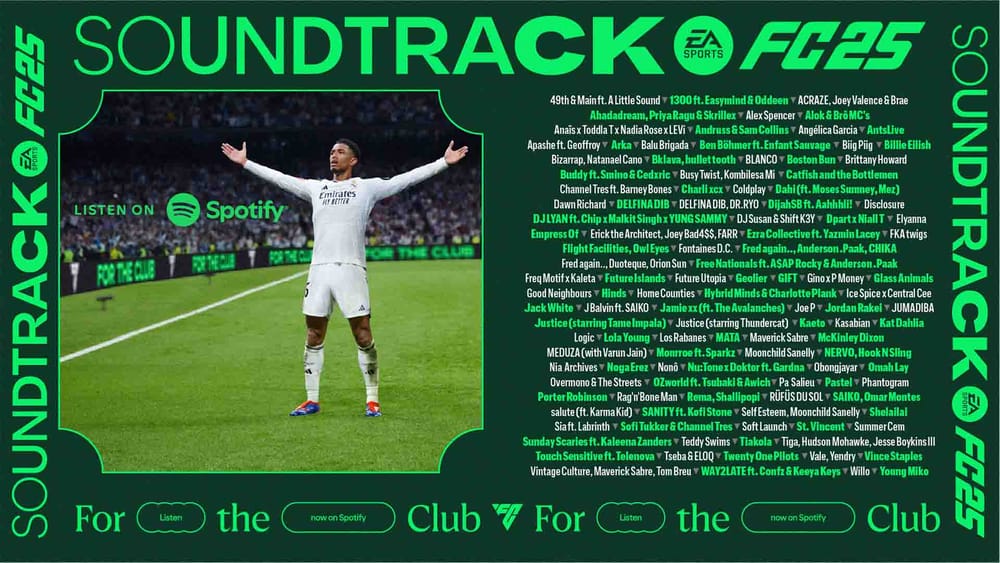 'EA SPORTS FC 25' soundtrack revealed